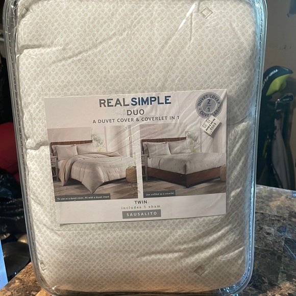 Real Simple | Bedding | Real Simple Duvet Covercoverlet | Poshmark